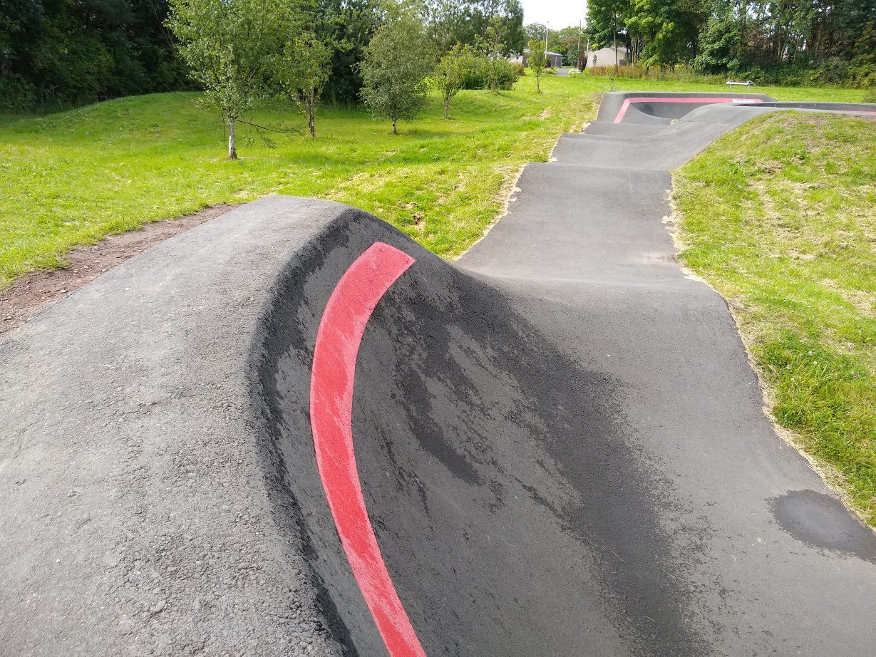 Work begins on new pump track at Herbertshire Castle Park (The Gala ...